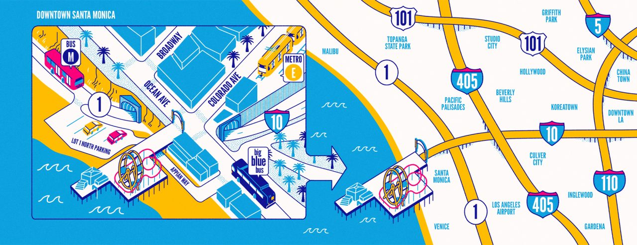 Directions - Pacific Park® | Amusement Park on the Santa Monica Pier